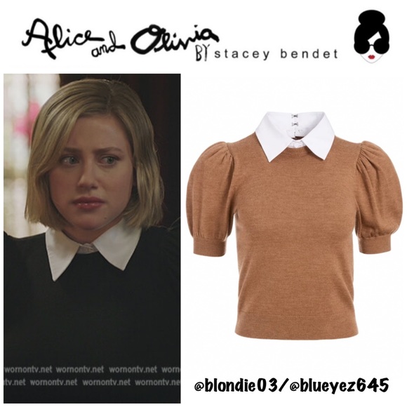 Alice + Olivia | Sweaters | Alice Olivia Chase Puffsleeve Sweater In ...